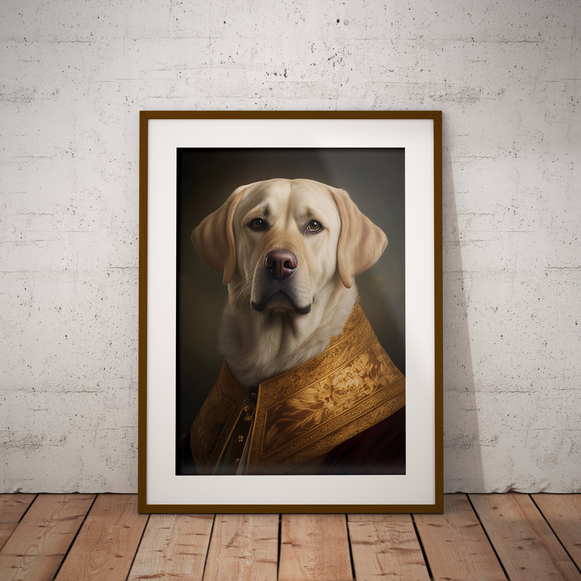 Elegant Golden Labrador Portrait Poster - Perfect for Dog Lovers and ...