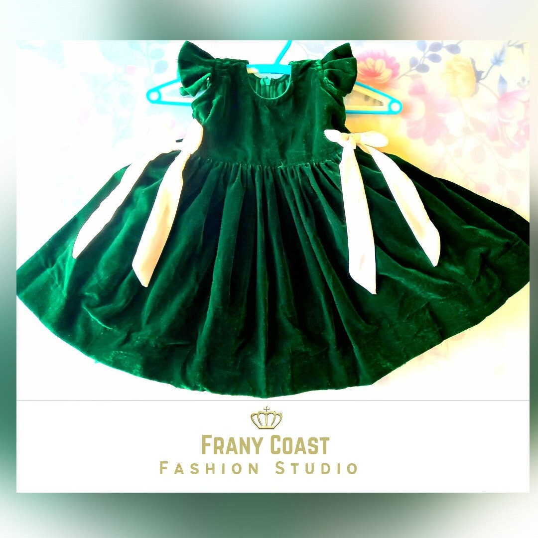 Handmade Kid's Frock/ Velvet Handmade Frock/gift for Her/gift for Kid's ...