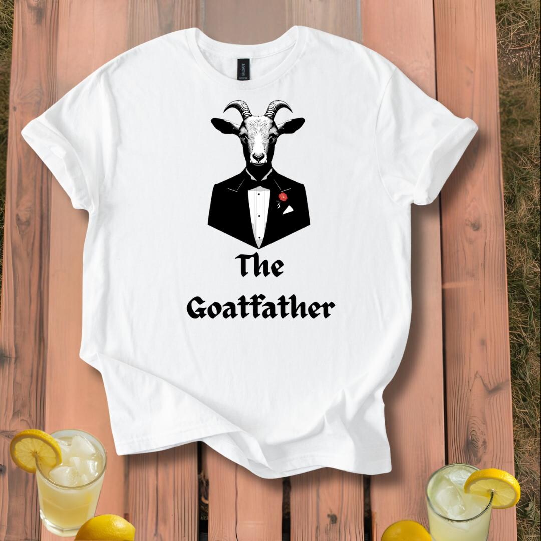 The Goatfather Goat T-shirt Mafia Farm Animal Tee Shirt Gift for Him or ...