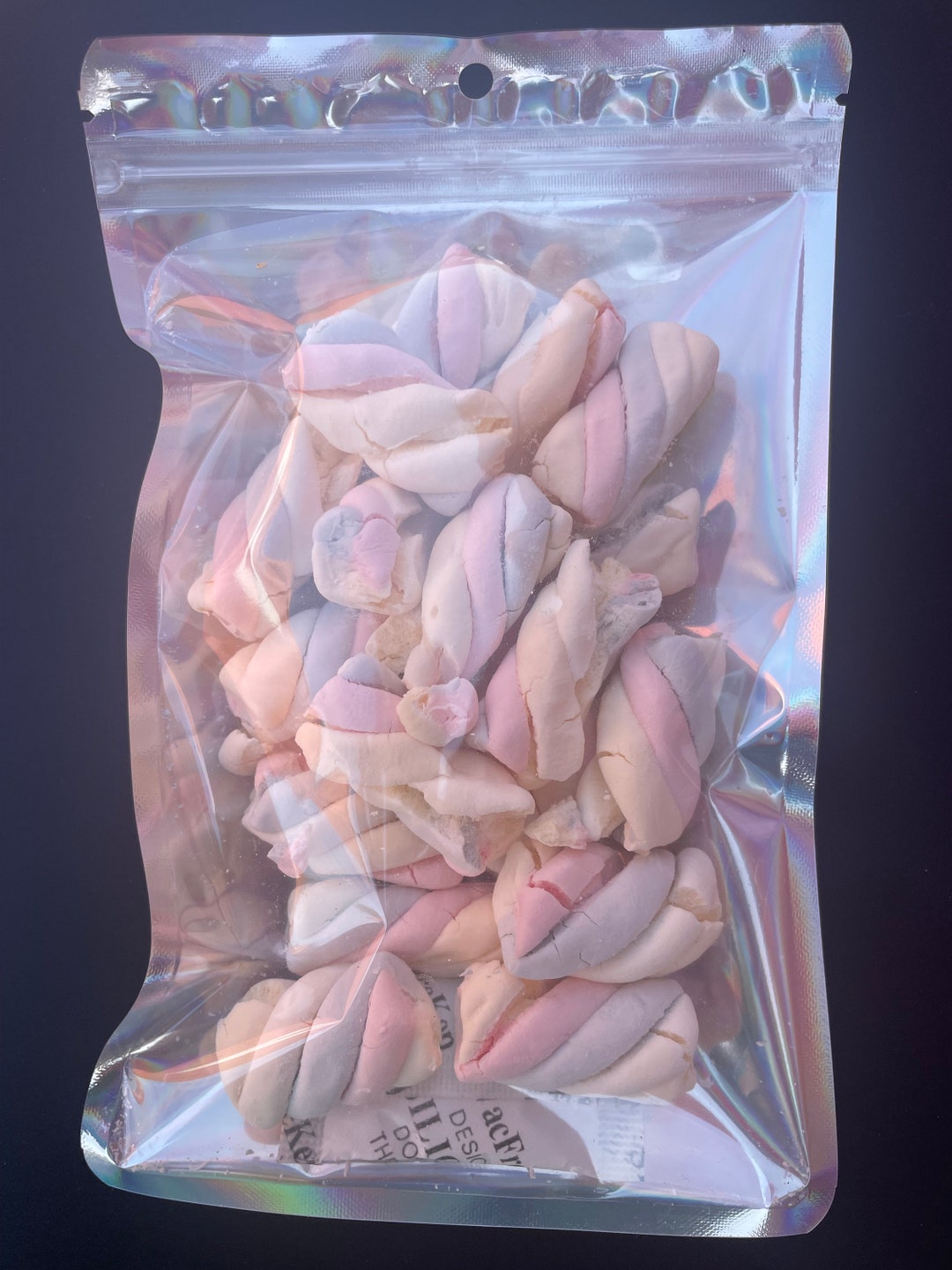 Freeze Dried Lucky Mallows Rainbow Marshmallows Colorful Twisted ...