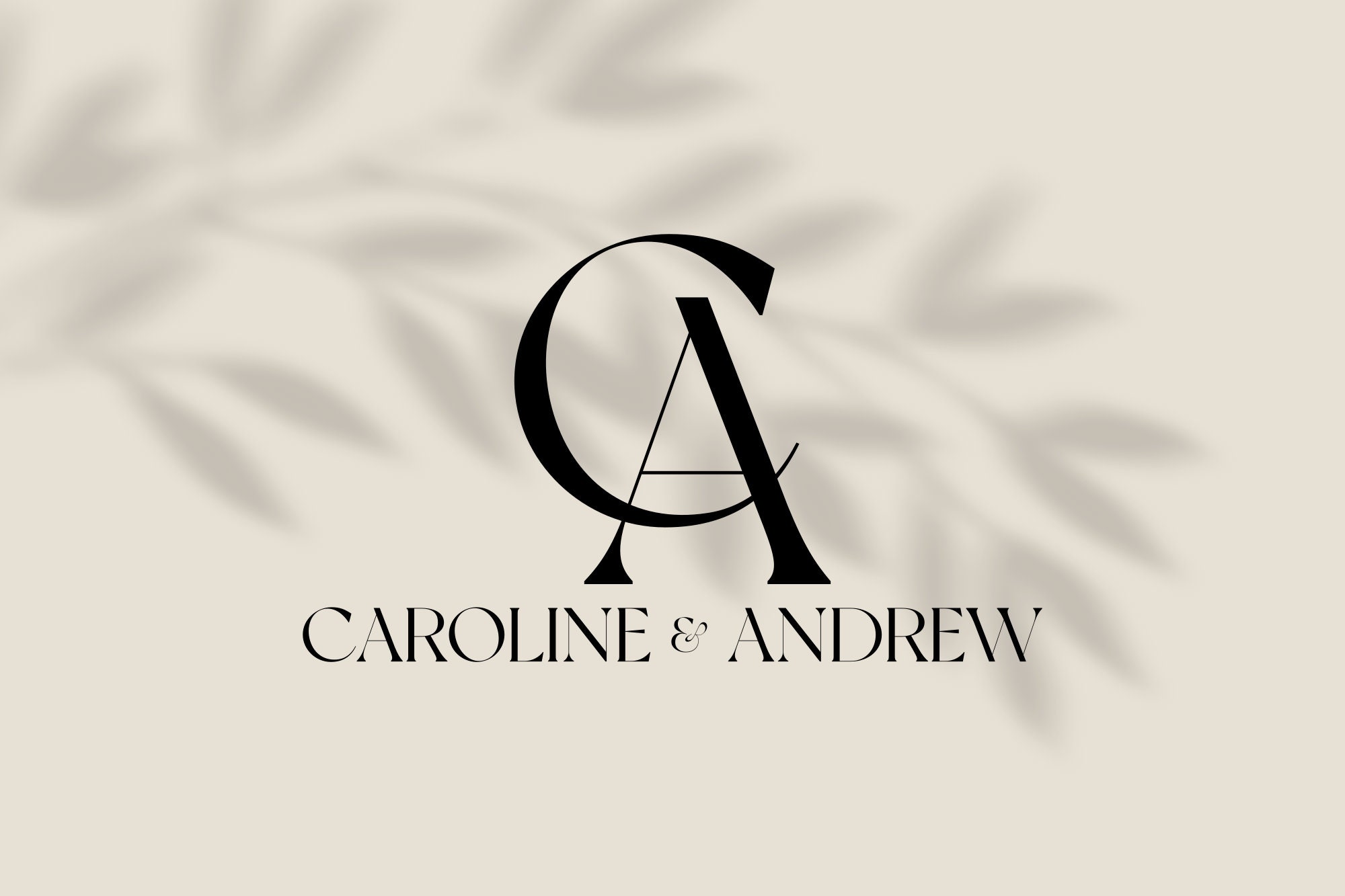 Modern Wedding Logo, Modern Wedding Monogram, Wedding Initials Logo ...