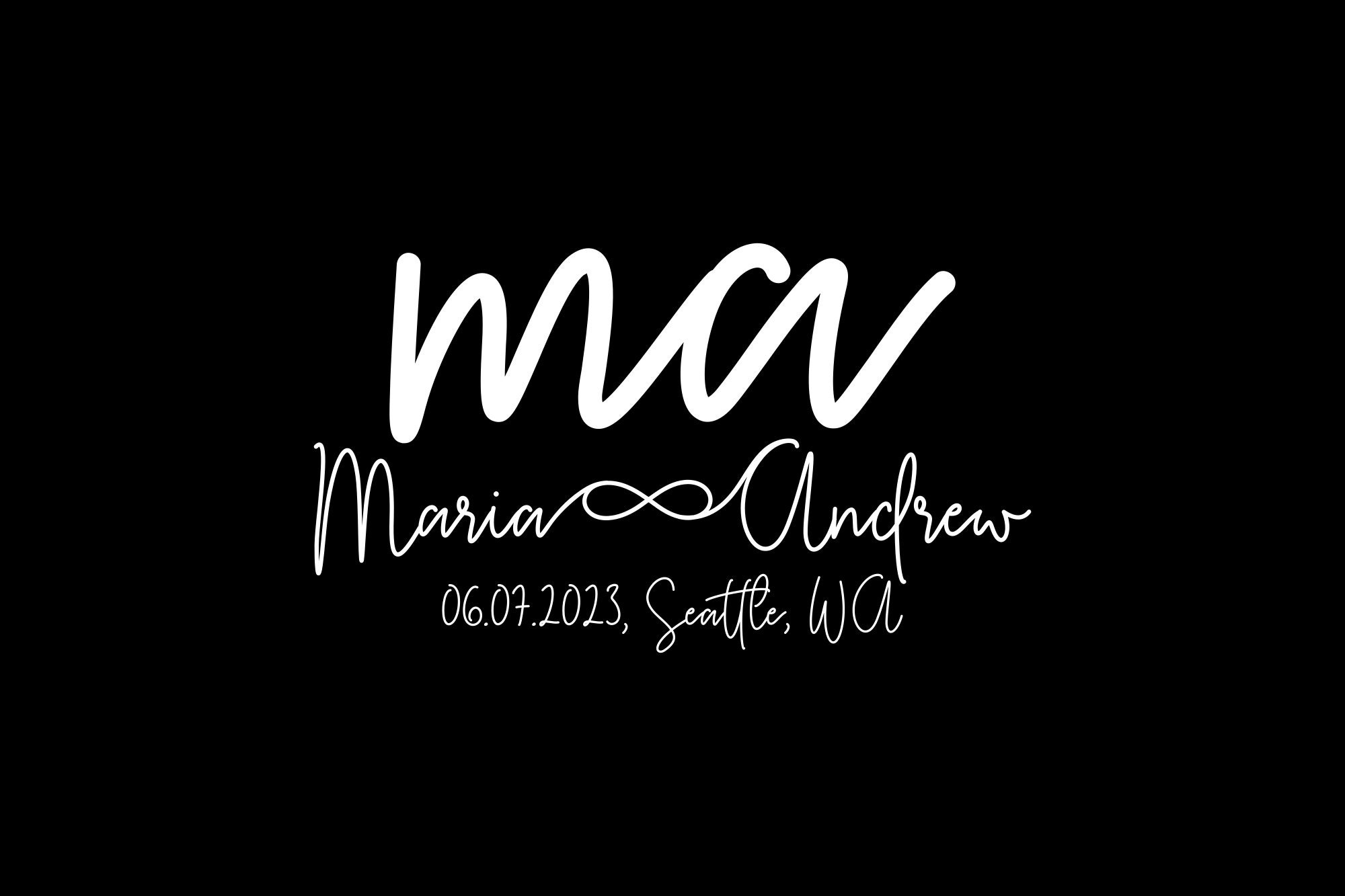 Custom Wedding Logo Custom Wedding Monogram Photography Logo - Etsy