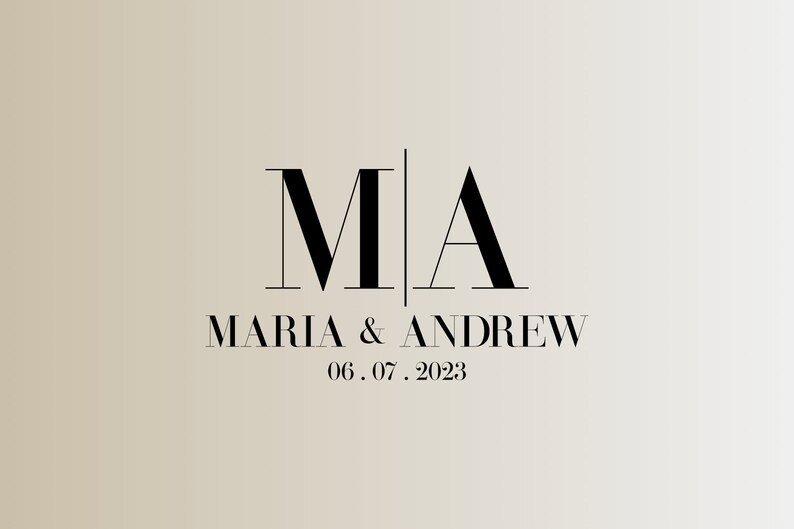 Custom Wedding Logo Design, Monogram Logo, Initial Logo, Couples Logo ...