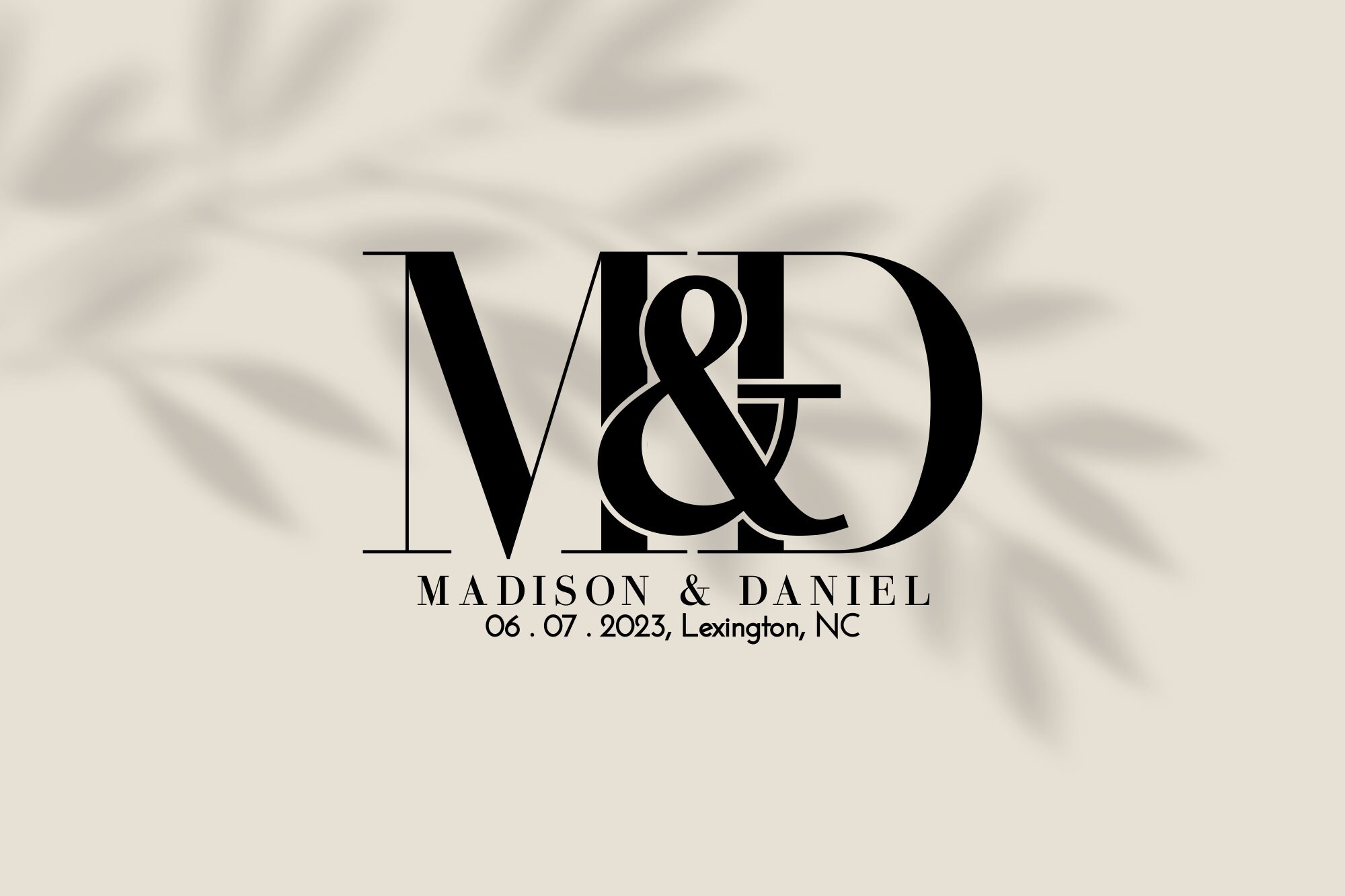 Wedding Logo Monogram Design, Custom Monogram, Custom Logo, Couple ...