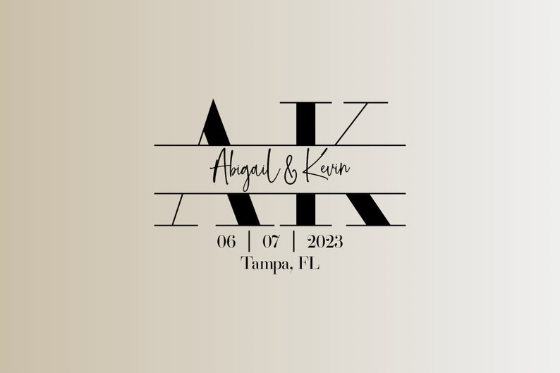 Custom Wedding Monogram Design, Custom Logo Design, Initial Logo ...