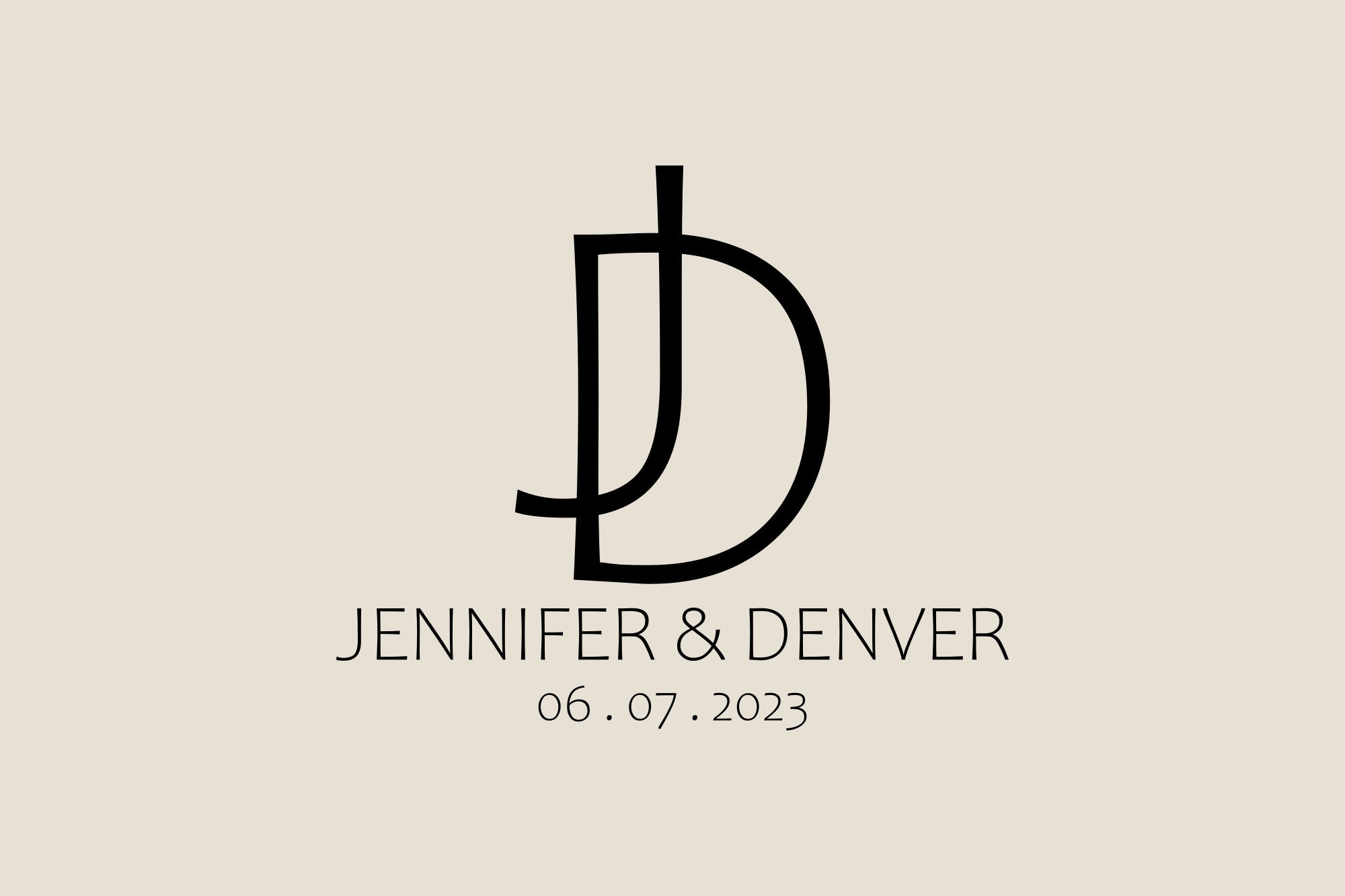 Custom Wedding Logo and Monogram Design, Initials Logo, Couple Logo ...