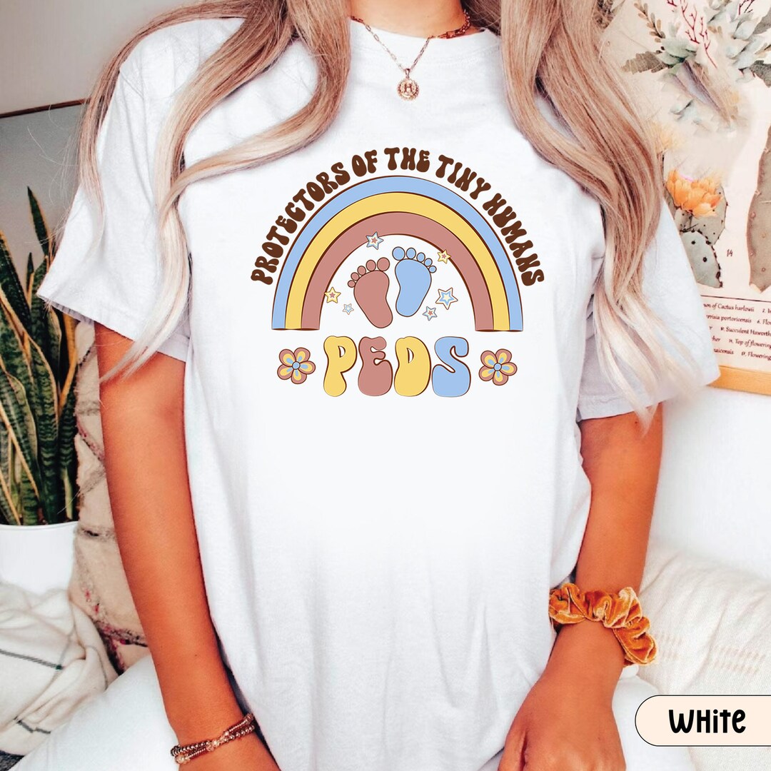 Rainbow Protectors of the Tiny Humans PEDS Shirt Pediatric - Etsy