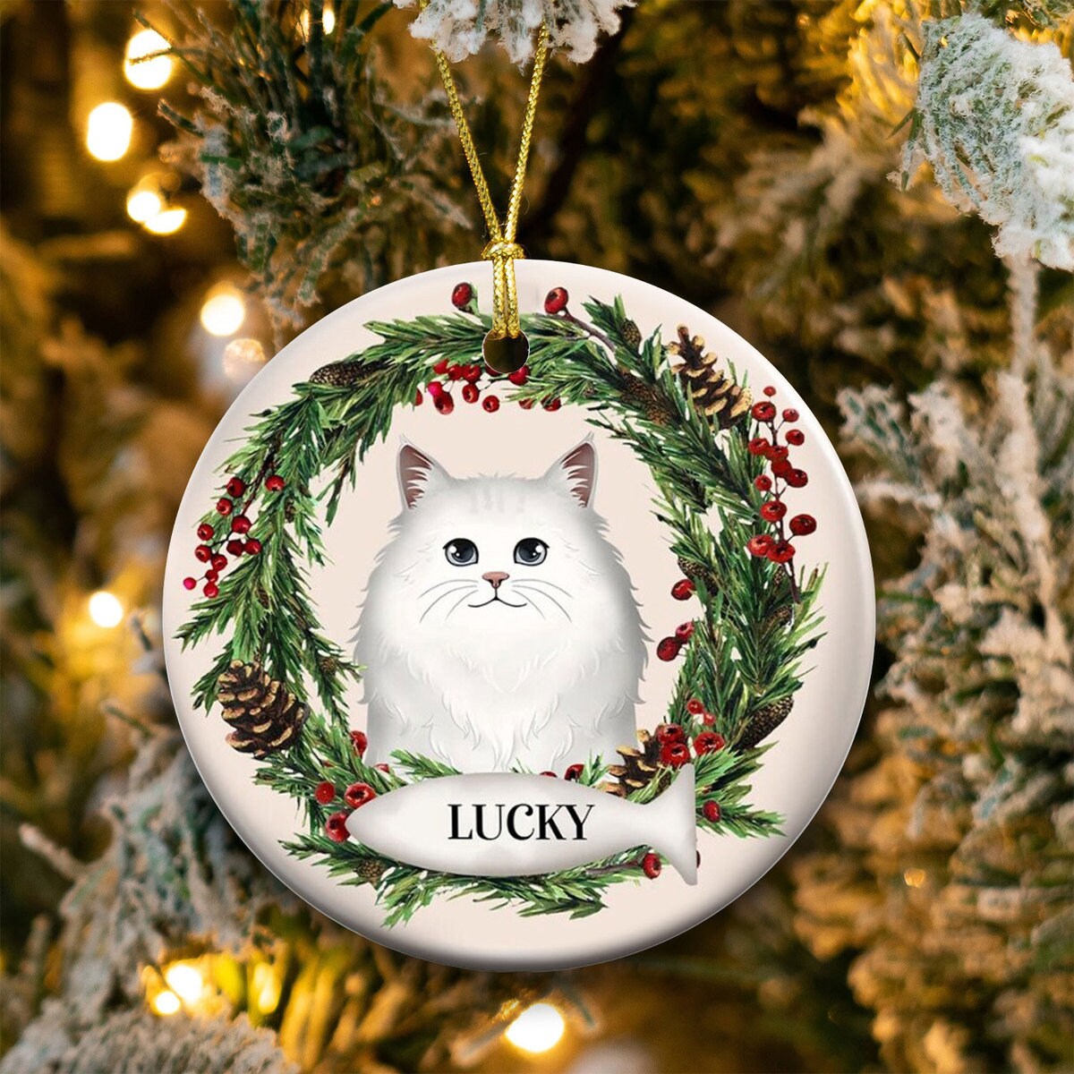 Personalized Cat Christmas Ornament Funny Custom Cats - Etsy