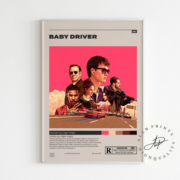 Baby Driver Poster - Etsy