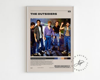 The Outsiders Retro Movie Poster - Etsy
