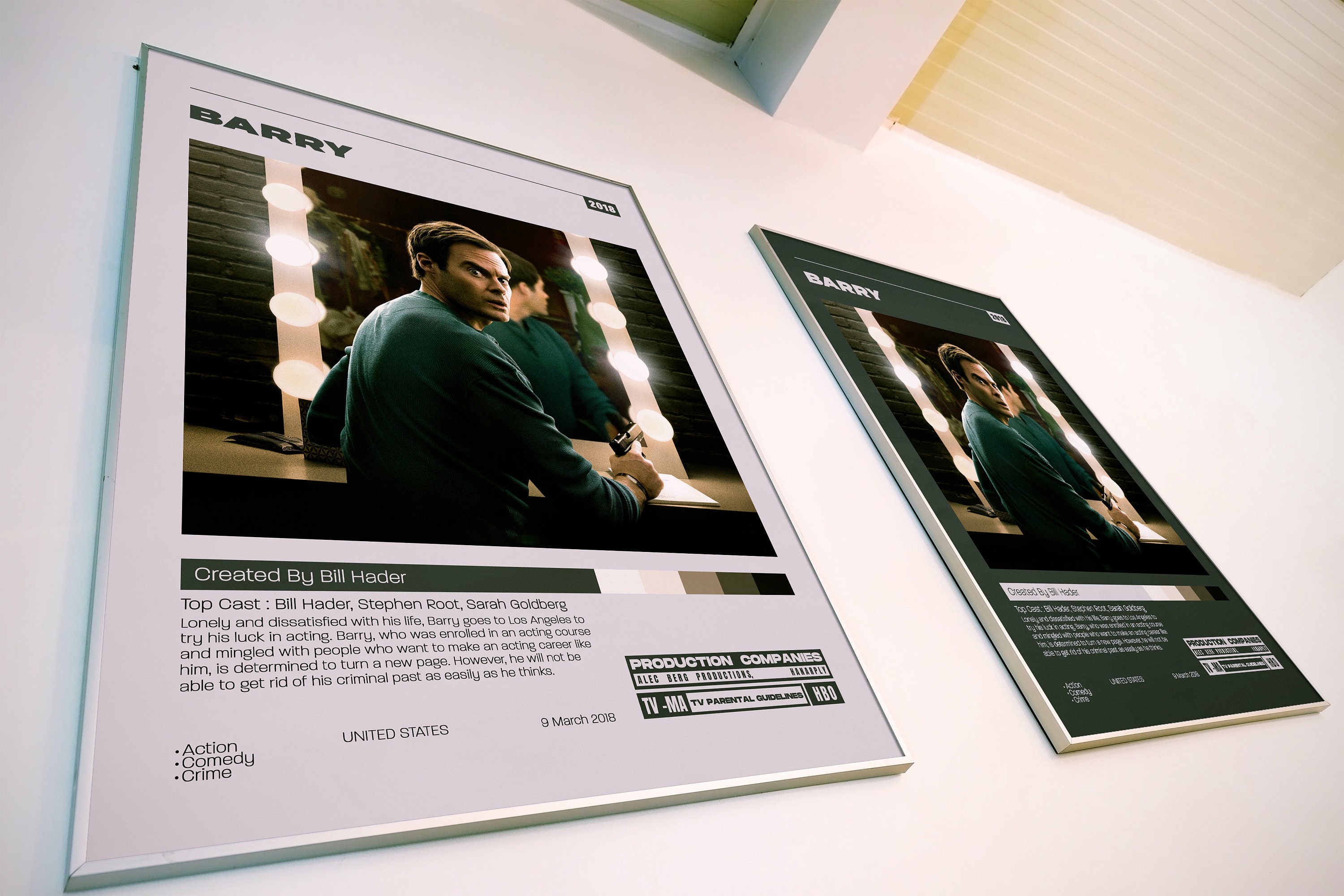 Barry Poster Bill Hader Minimalist Tv Series Vintage Retro - Etsy