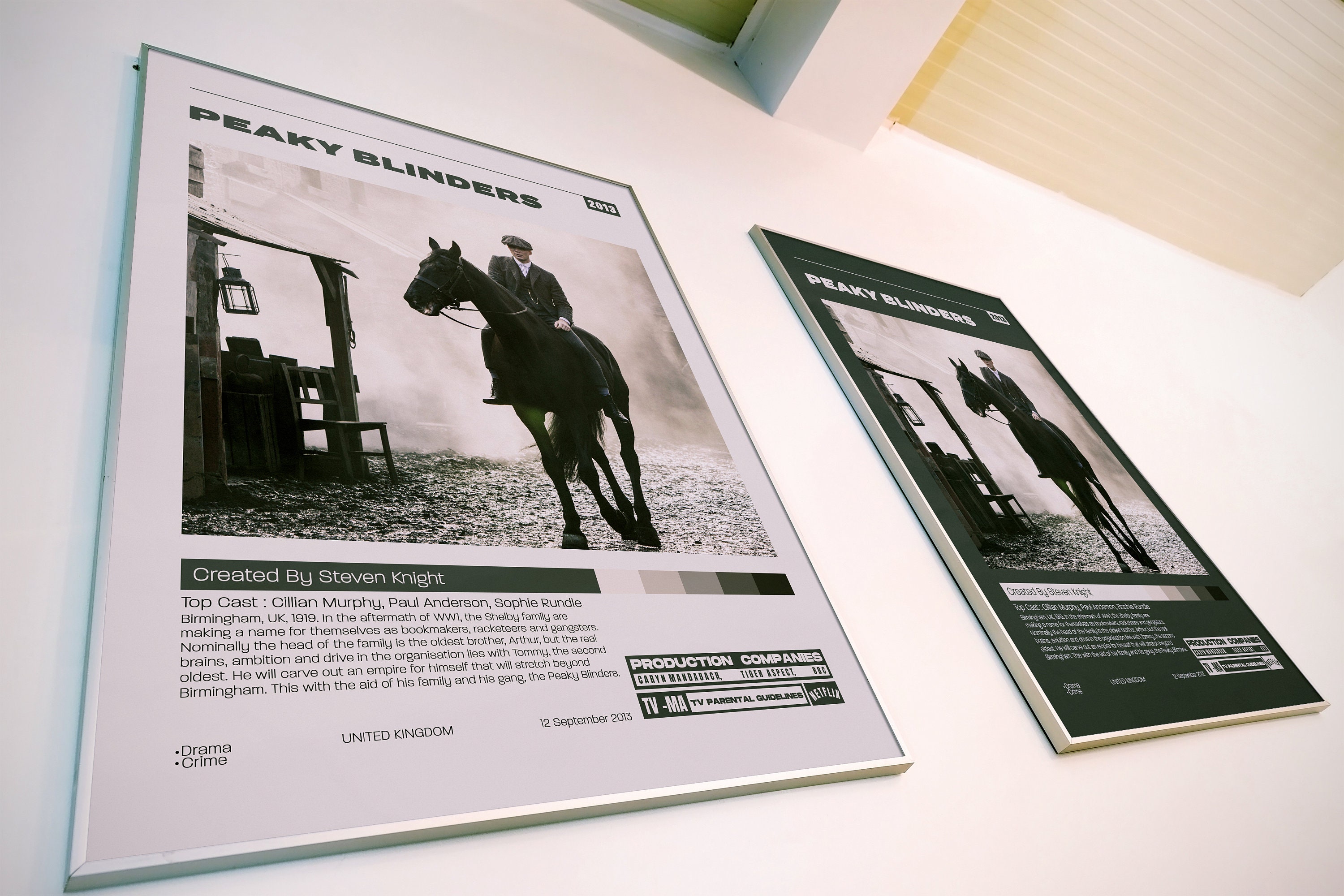 Peaky Blinders Poster, Cillian Murphy, Minimalist Tv Series, Vintage ...