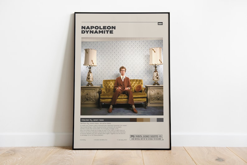 Napoleon Dynamite Poster Jared Hess Minimalist Movie - Etsy