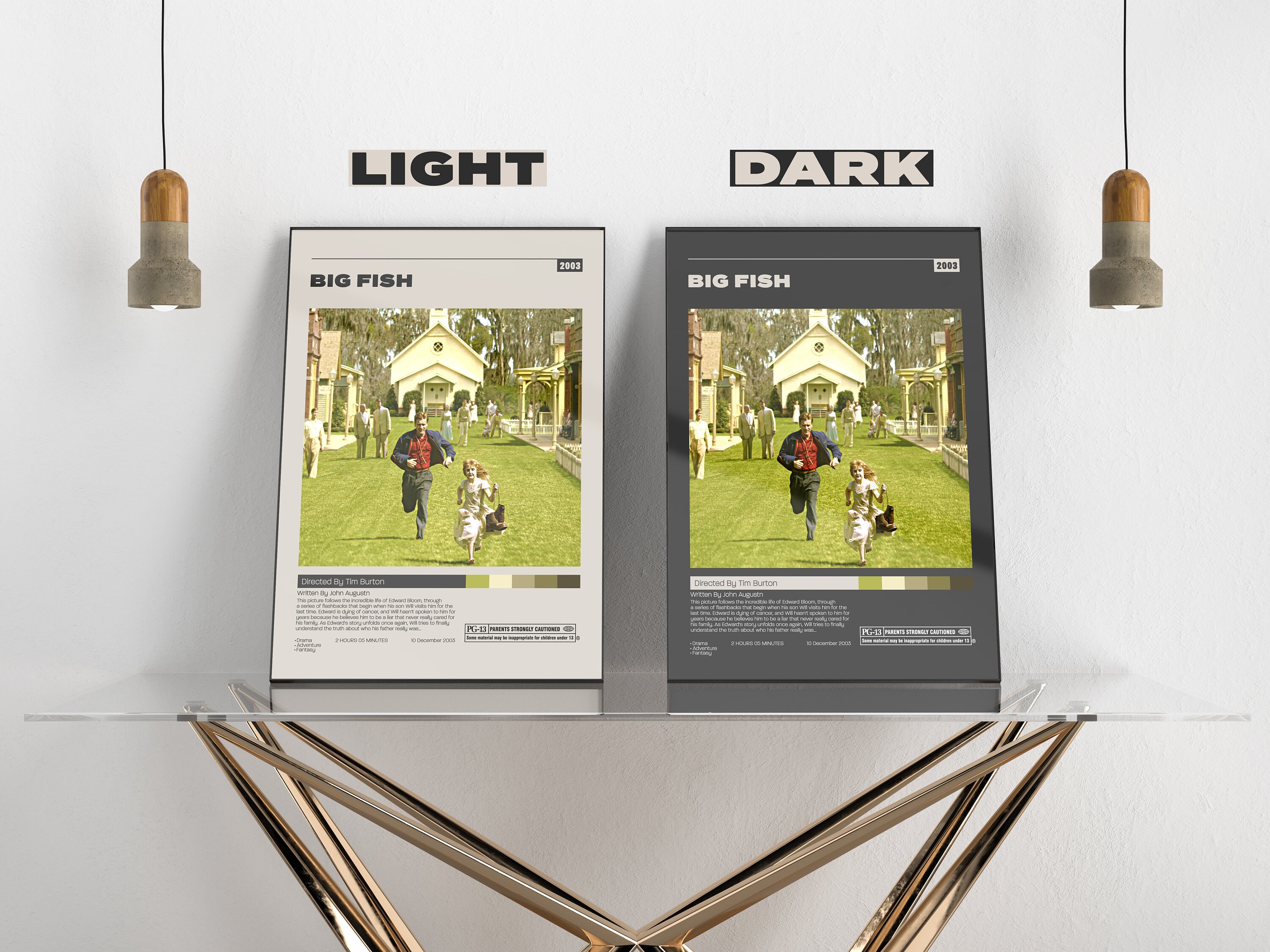 Big Fish Poster , Tim Burton , Minimalist Movie Poster, Vintage Retro ...