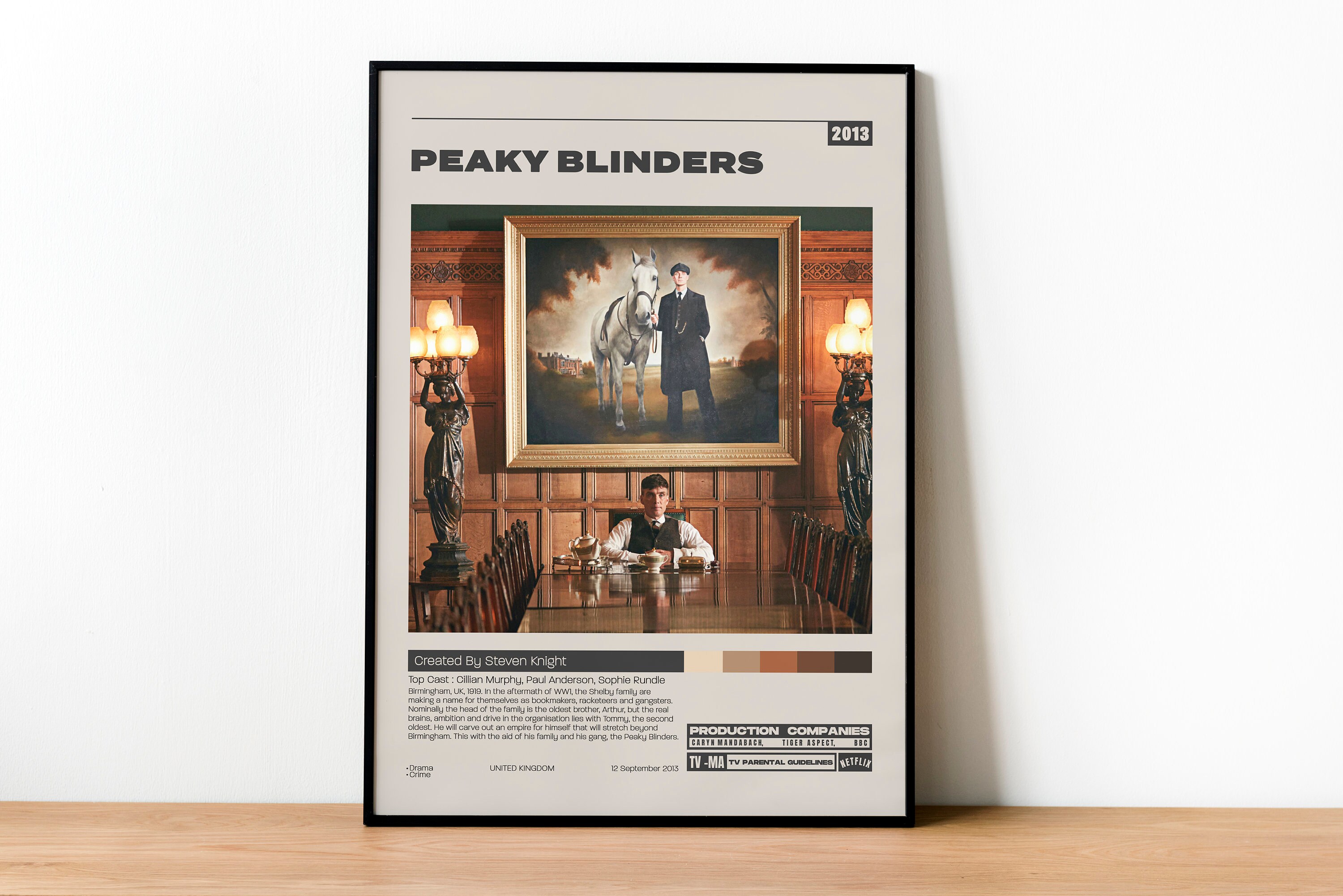 Peaky Blinders Poster, Cillian Murphy, Minimalist Tv Series, Vintage ...