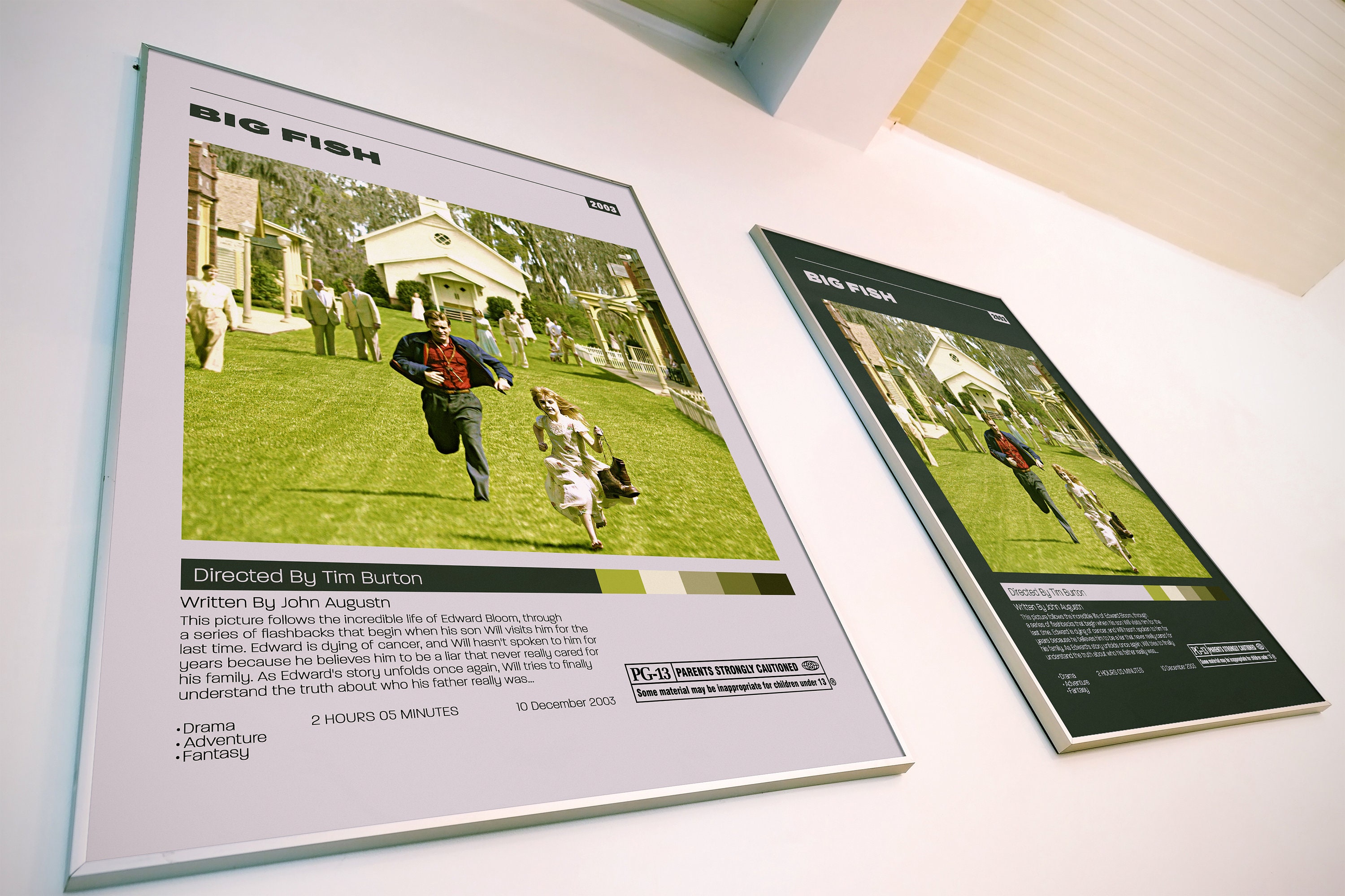 Big Fish Poster , Tim Burton , Minimalist Movie Poster, Vintage Retro ...