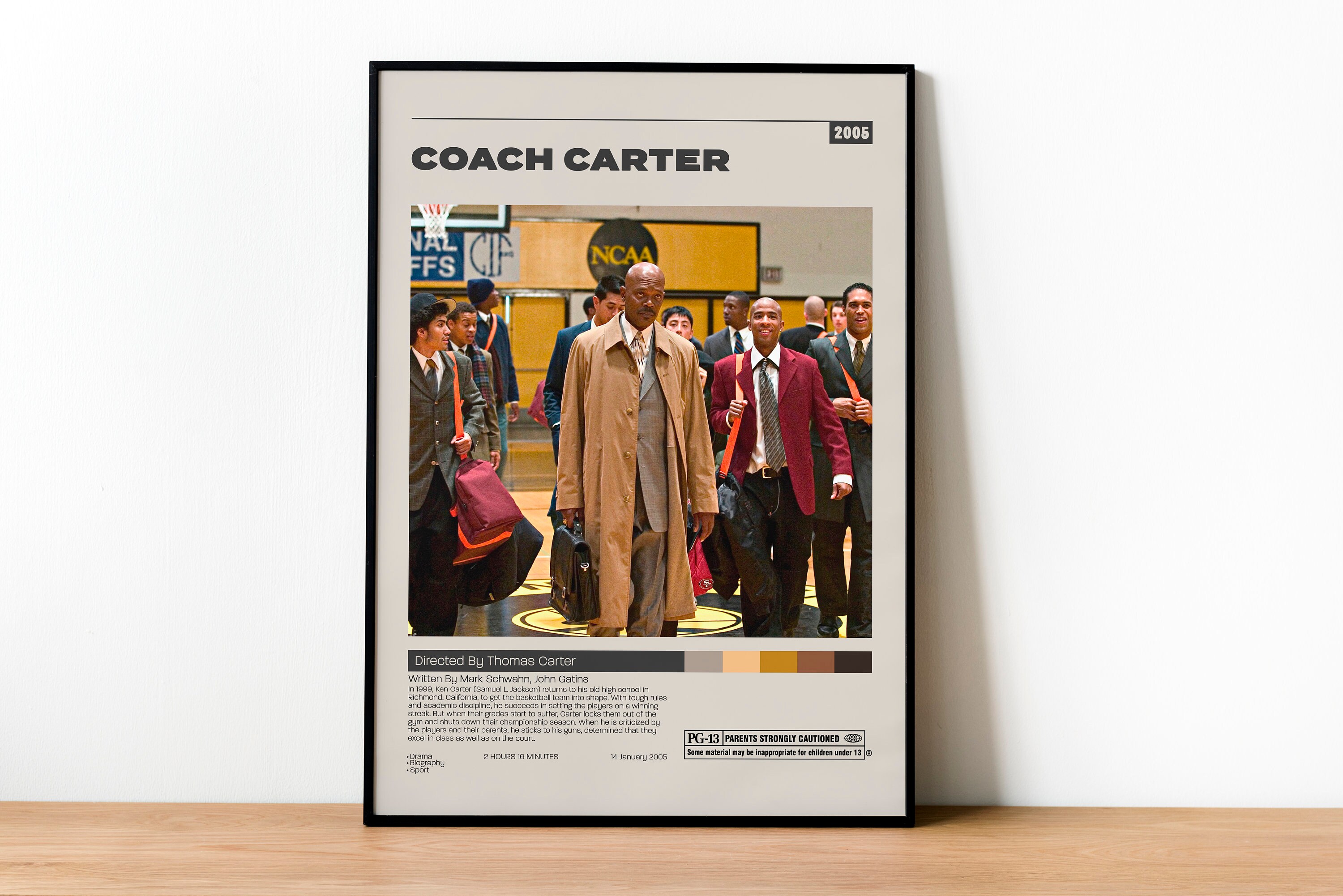 Coach Carter Poster Thomas Carter Minimalist Movie Poster - Etsy