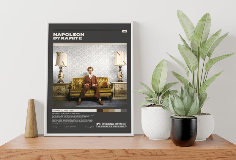 Napoleon Dynamite Poster Jared Hess Minimalist Movie - Etsy
