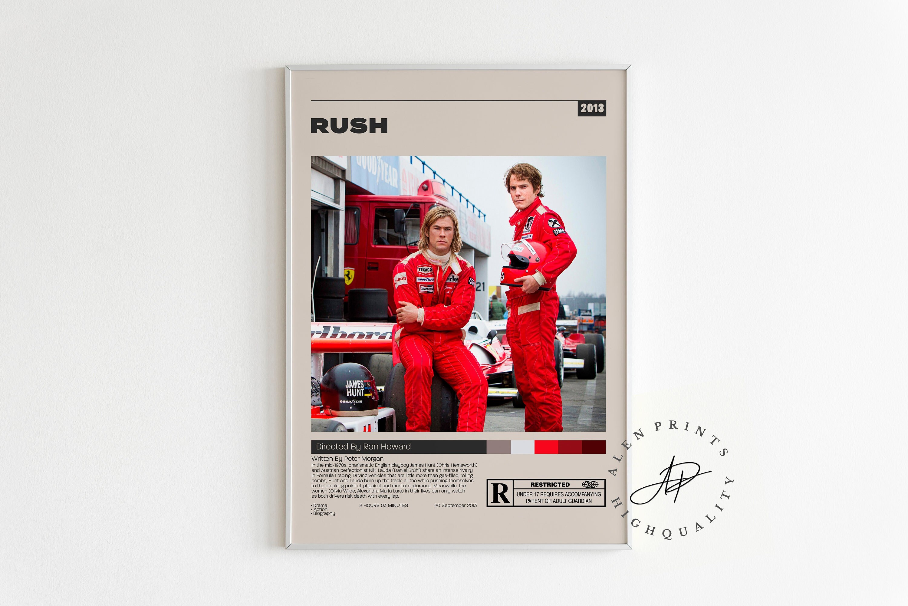 Rush Poster Ron Howard