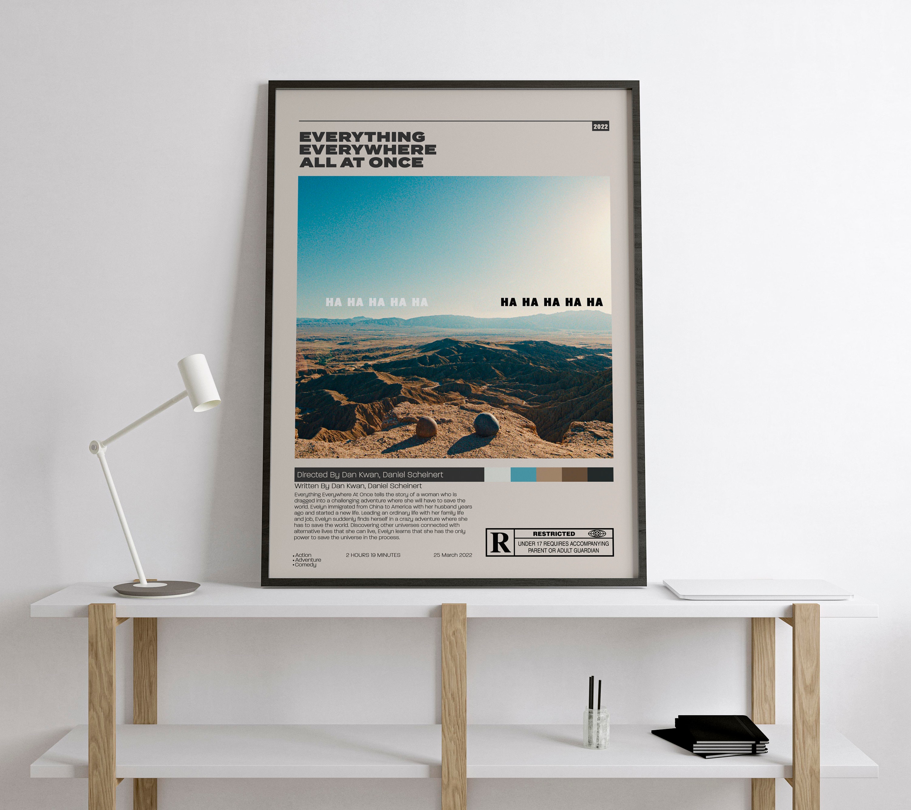 Everything Everywhere All at Once Poster, Dan Kwan, Minimalist Movie ...