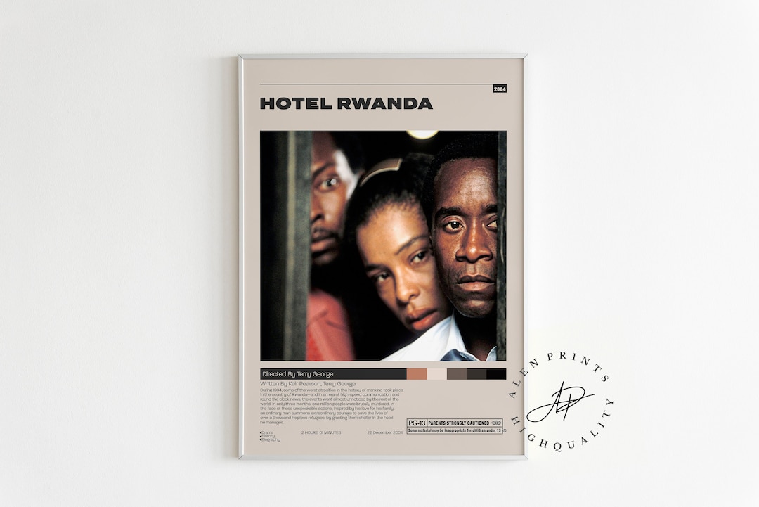 Hotel Rwanda Poster, Terry George , Minimalist Movie Poster, Vintage ...