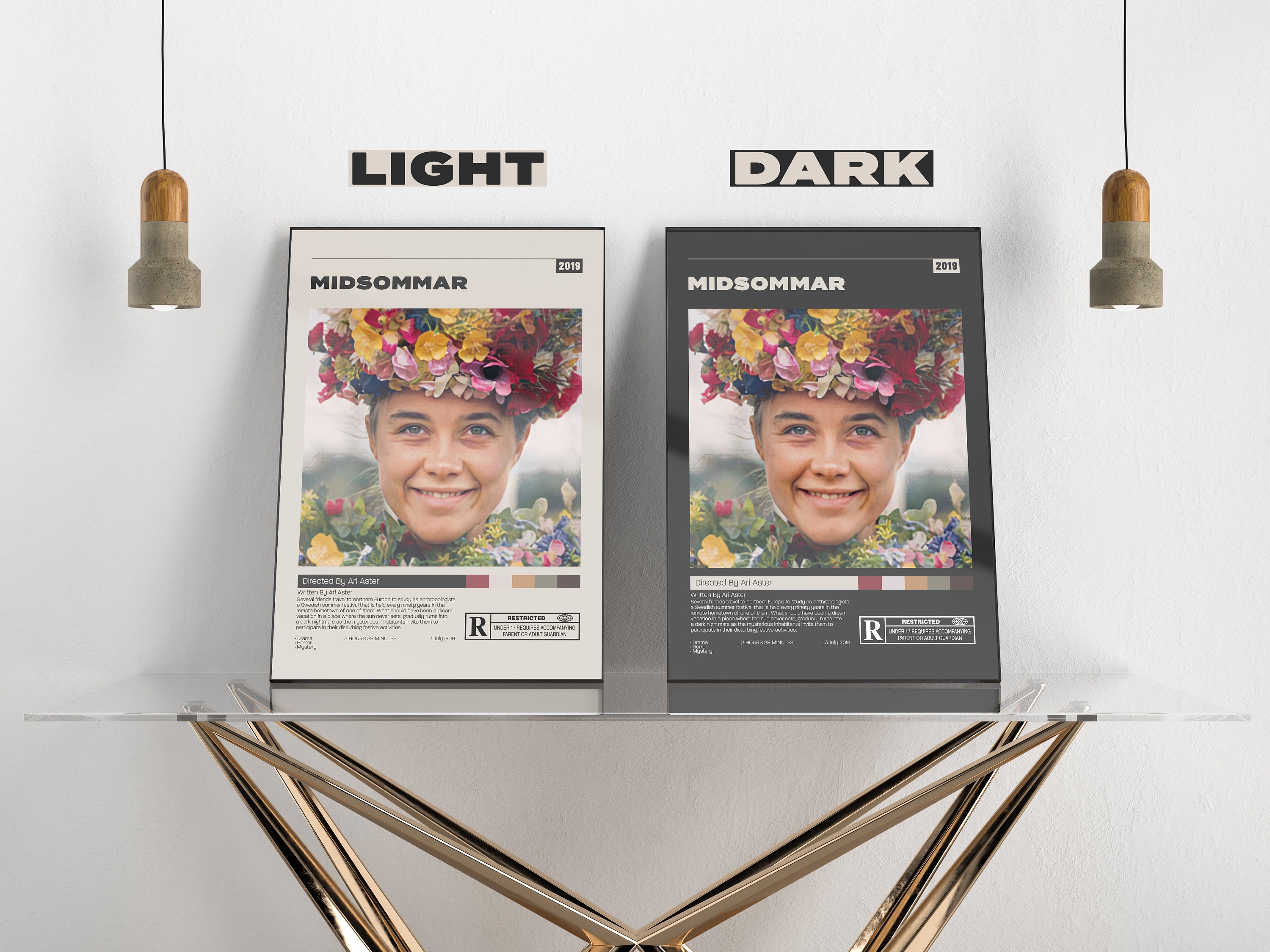 Midsommar Poster, Ari Aster, Minimalist Movie Poster, Vintage Retro Art ...