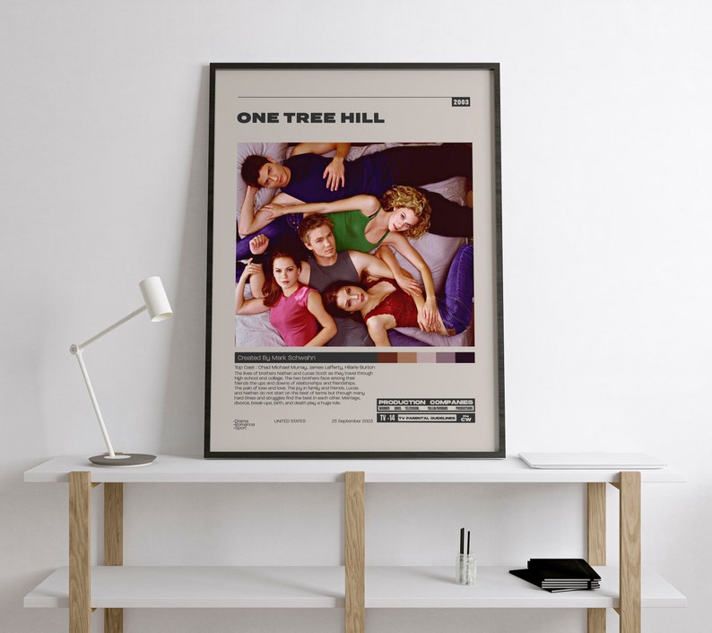 One Tree Hill Poster Mark Schwahn Minimalist Tv Series - Etsy