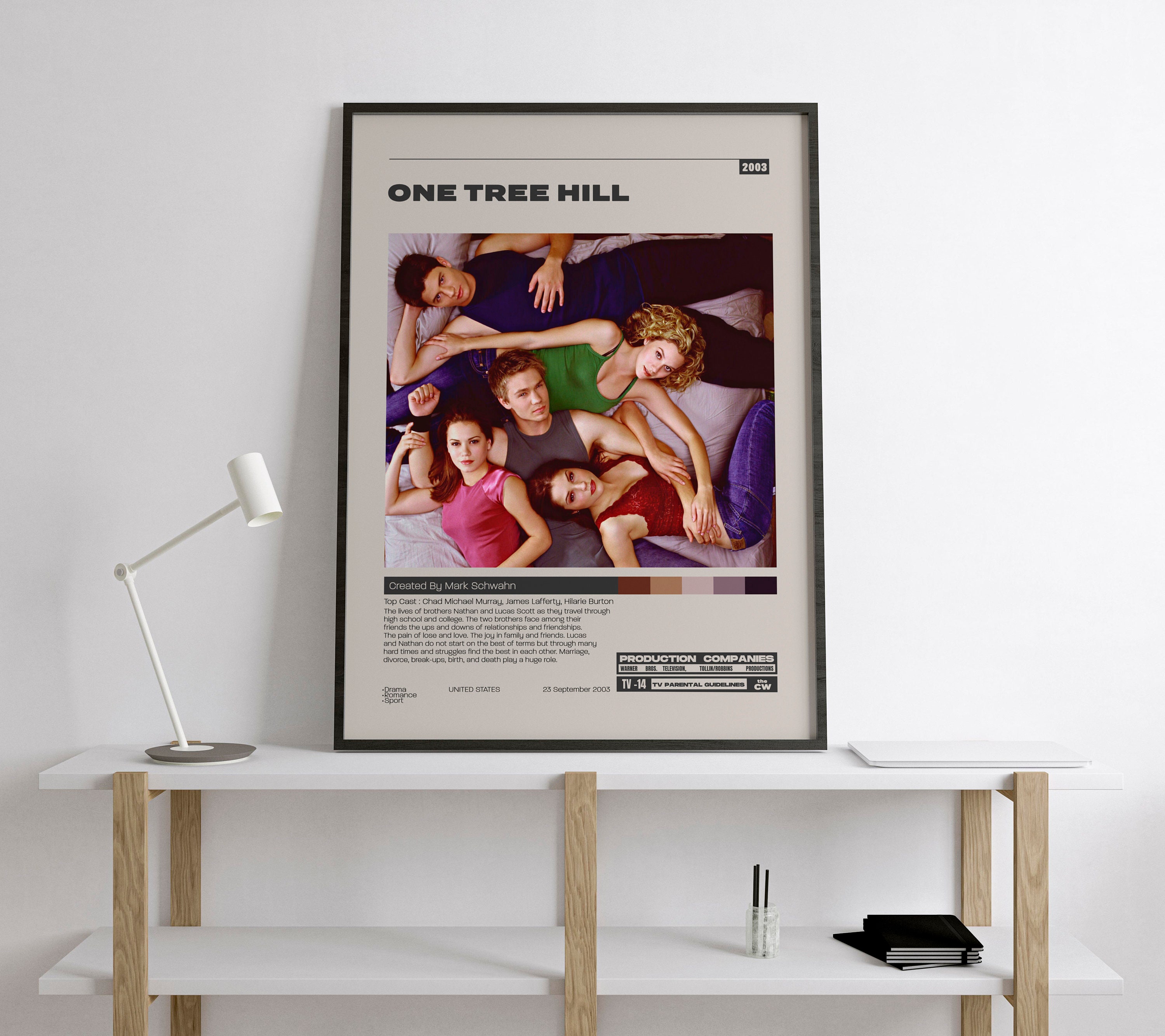 One Tree Hill Poster Mark Schwahn Minimalist Tv Series - Etsy