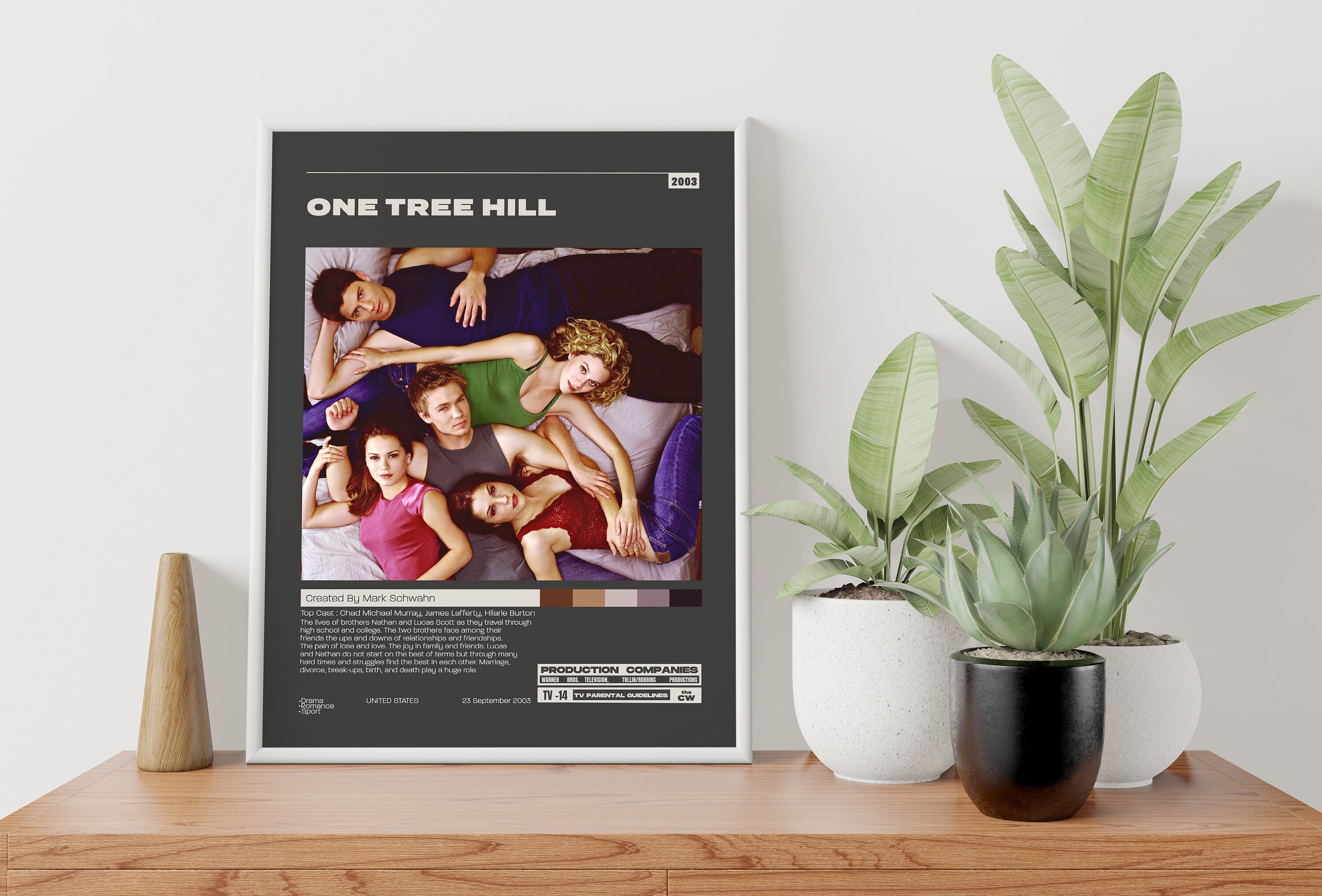One Tree Hill Poster Mark Schwahn Minimalist Tv Series - Etsy
