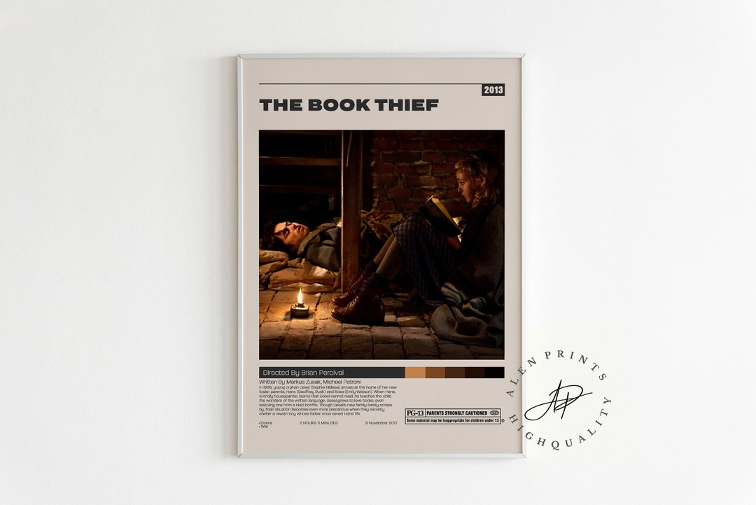 The Book Thief Poster, Brian Percival ,minimalist Movie Poster, Vintage ...
