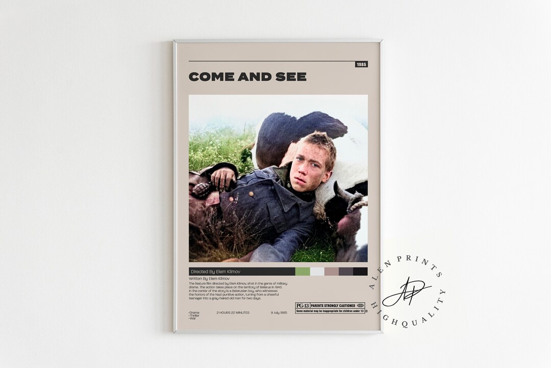 Come and See Poster, Elem Klimov , Minimalist Movie Poster, Vintage ...