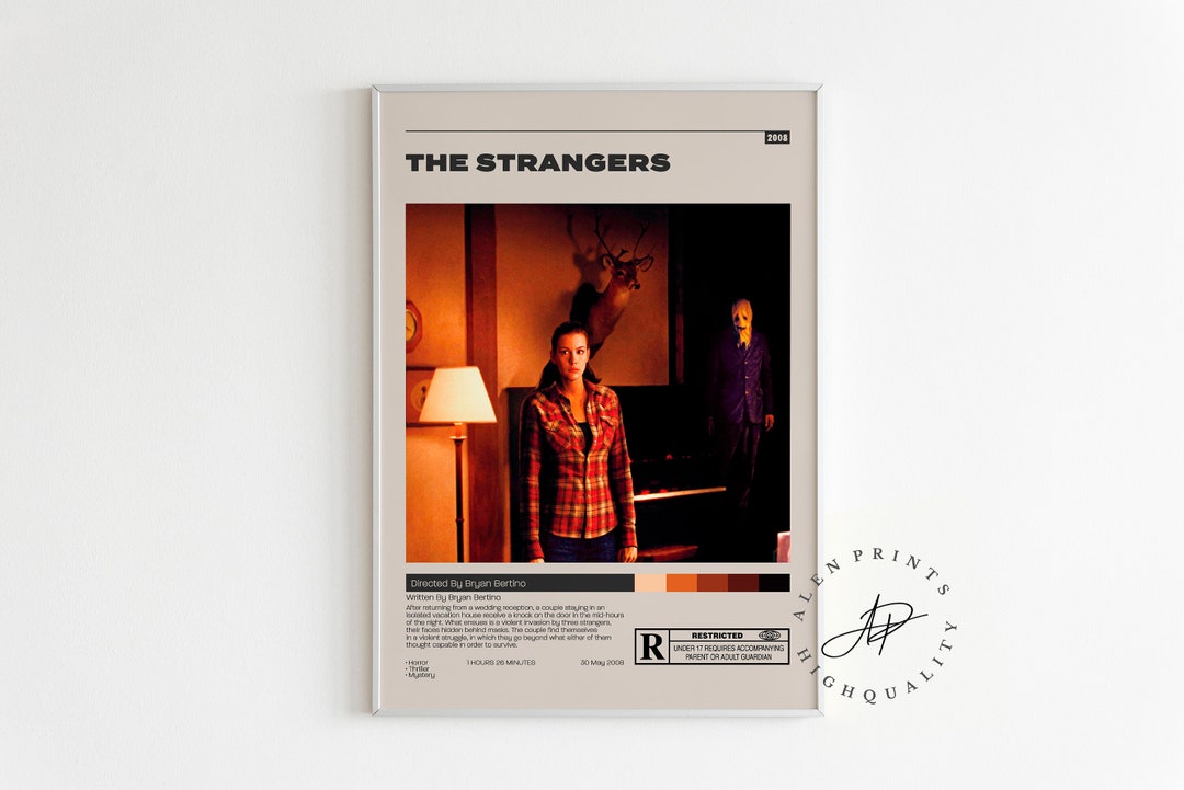 The Strangers Poster, Bryan Bertino, Minimalist Movie Poster, Vintage ...