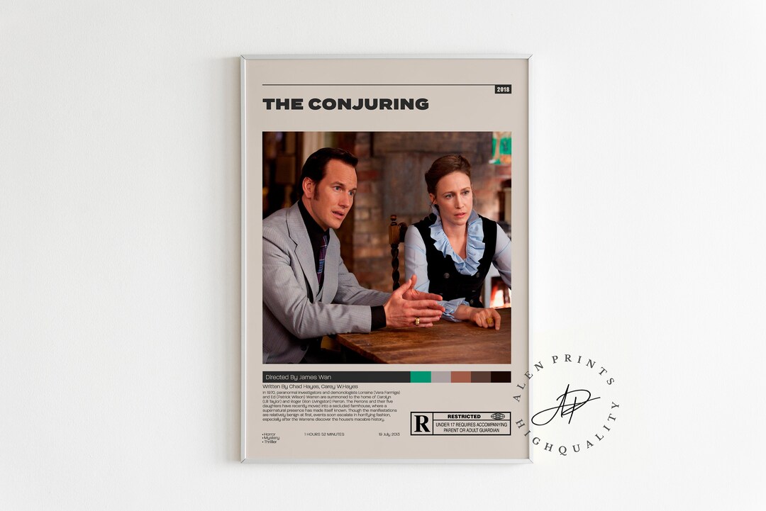 The Conjuring Poster, James Wan, Minimalist Movie Poster, Vintage Retro ...