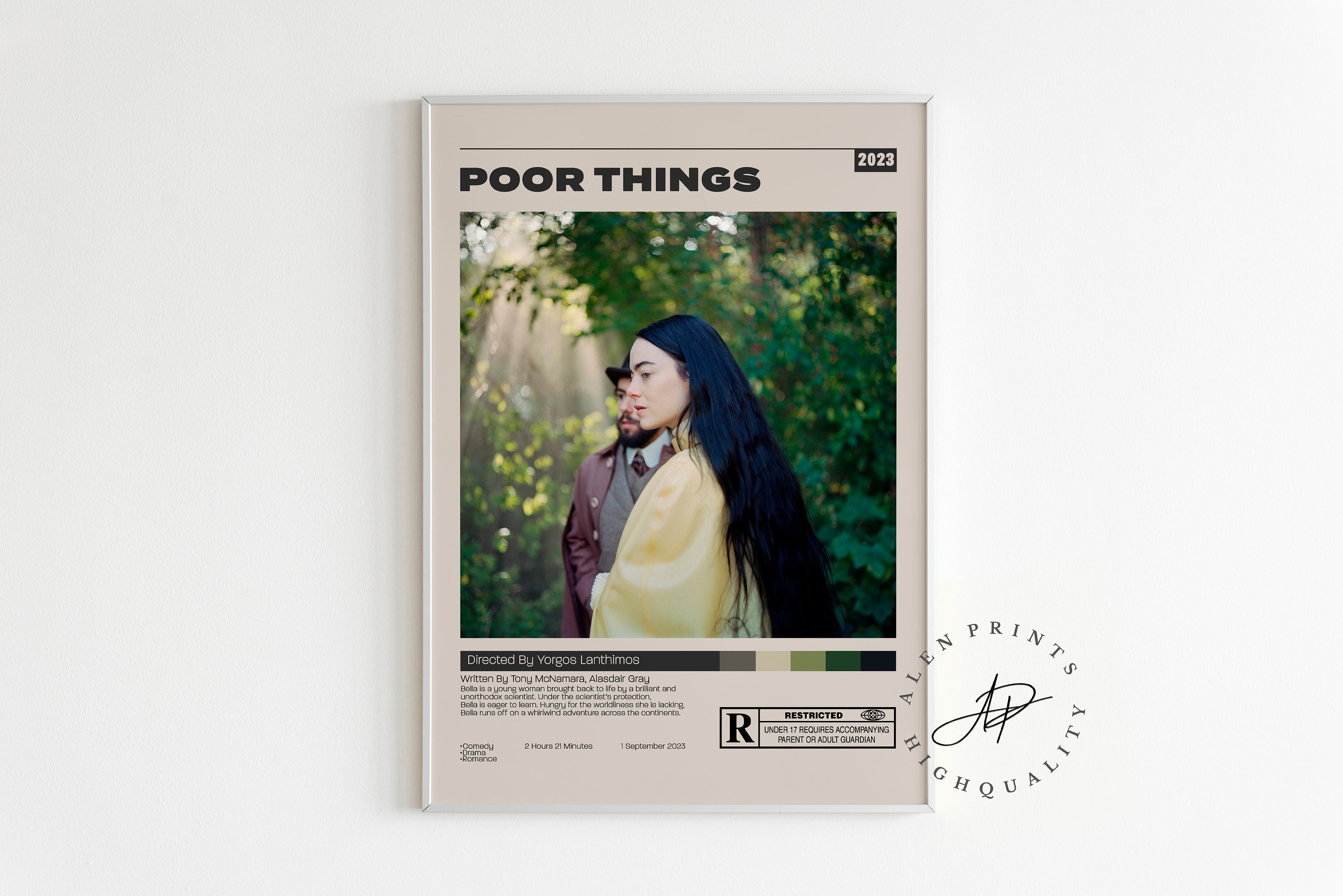 Poor Things Poster, Yorgos Lanthimos, Minimalist Movie Poster, Vintage ...