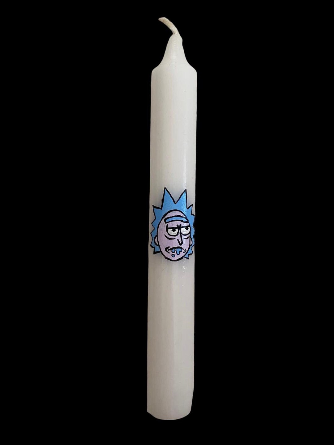 Rick and Morty Candle, Handmade Painted - Etsy