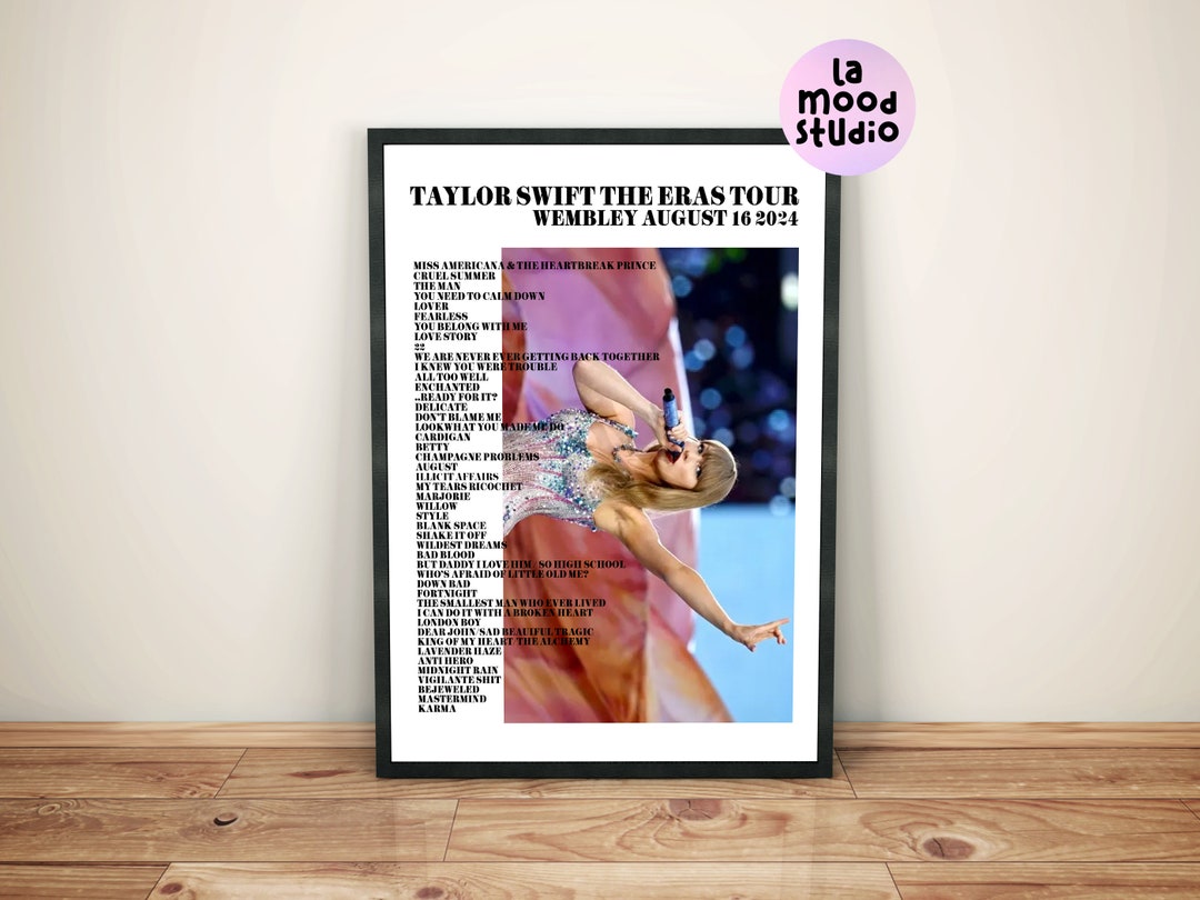 Taylor Swift Wembley 16th August Digital Image Eras Tour Concert ...