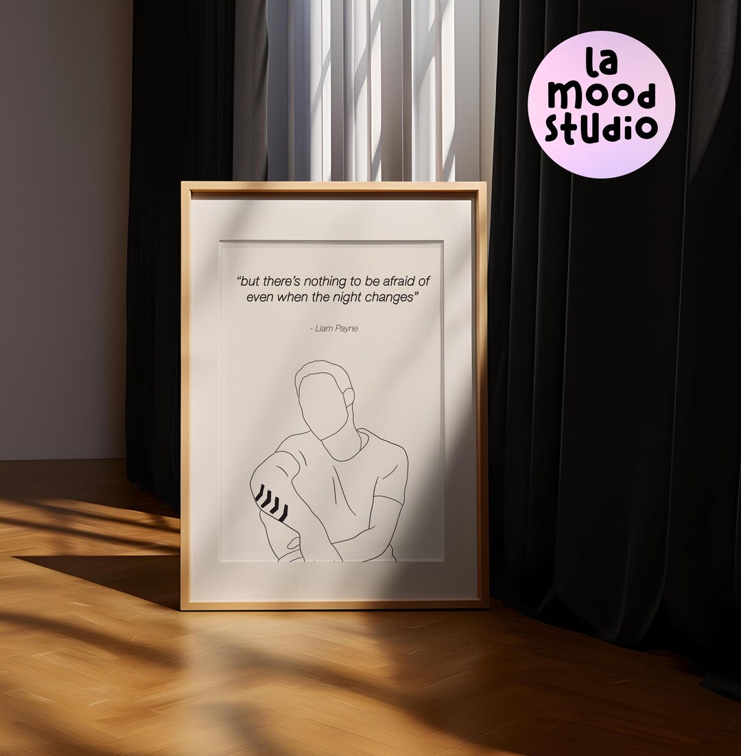 Liam Payne Tribute Memorial Drawing One Direction Night Changes Lyric ...