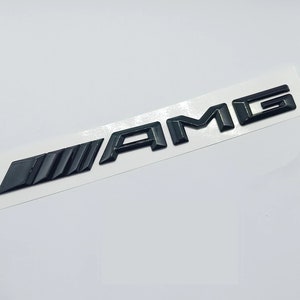 AMG Emblem Logo Mercedes Benz AMG Sticker Black Sticker Black Size 18 ...