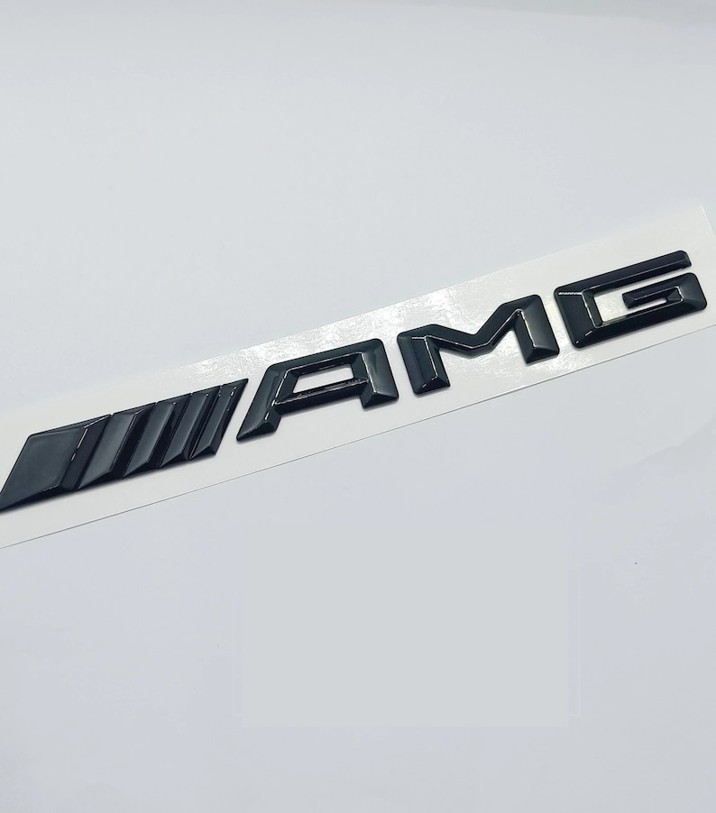 AMG Emblem Logo Mercedes Benz AMG Sticker Black Sticker Black Size 18 ...
