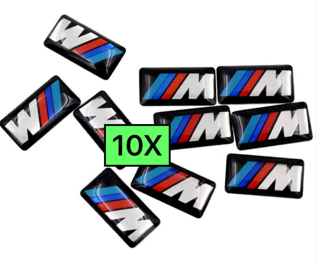 10x BMW M Steering Wheel Sticker Rim Sticker BMW Emblem Logo M - Etsy