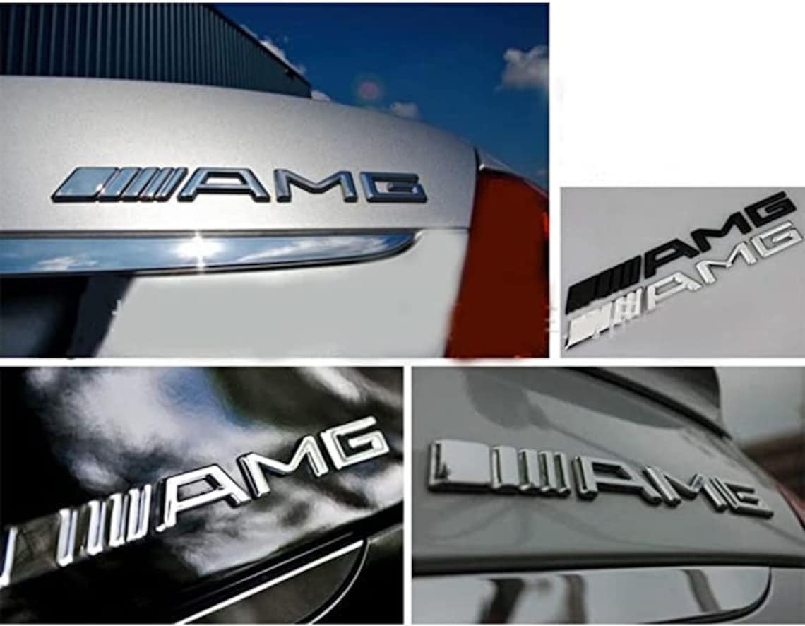 AMG Emblem Logo Mercedes Benz AMG Sticker Black Sticker Black - Etsy