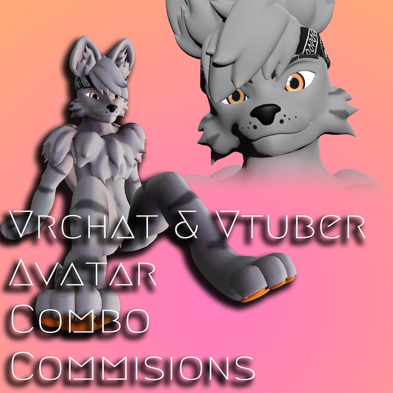 Vtuber and Vrchat Avatar Combo - Etsy