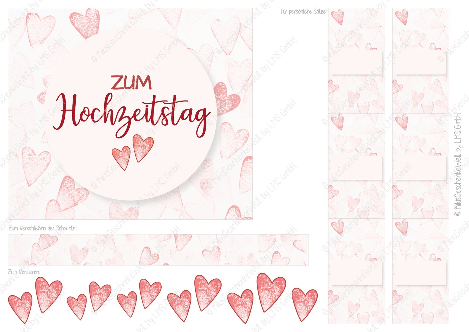 Merci Banderoles for Download, Merci Gift Box, Personal Gift ...