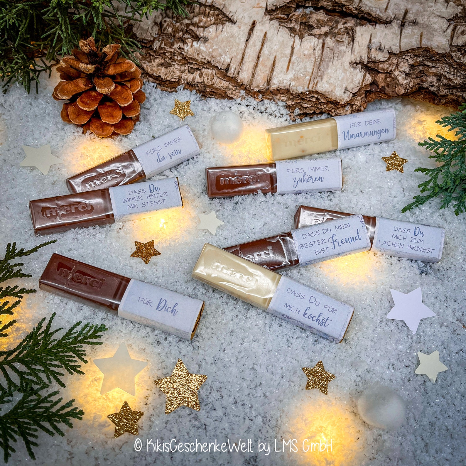 Merci Banderoles Christmas Edition for Download, Merci Gift Box ...