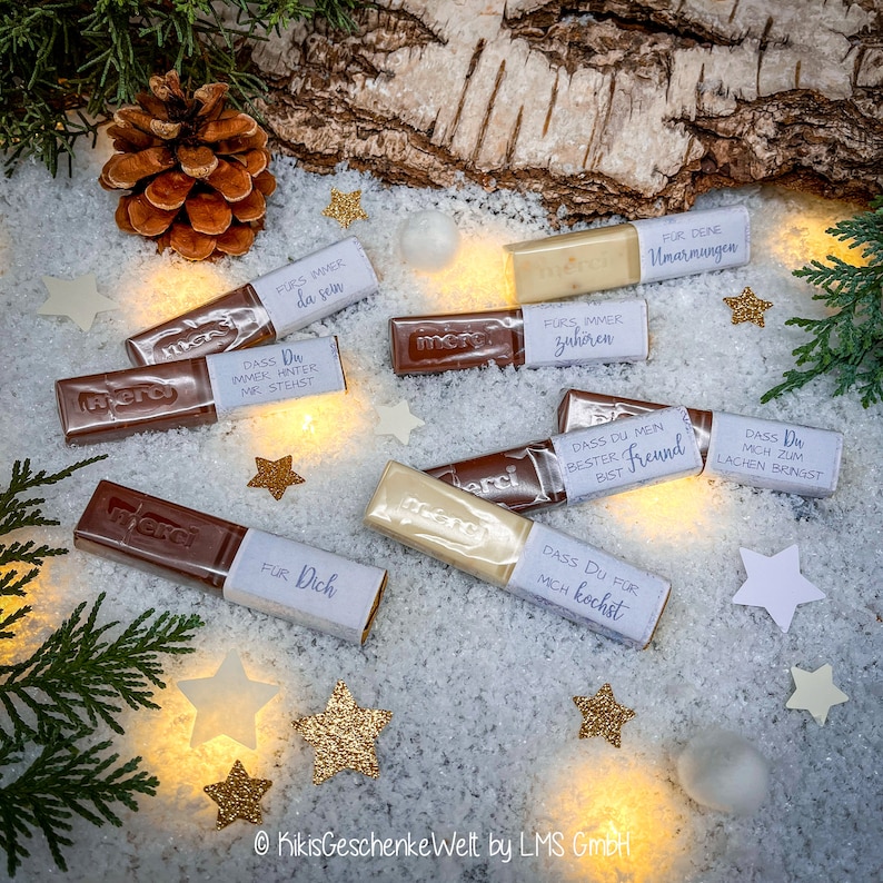 Merci Banderoles Christmas Edition for Download, Merci Gift Box ...