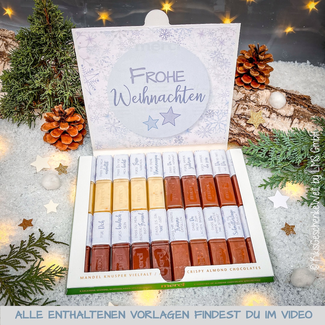 Merci Banderoles Christmas Edition for Download, Merci Gift Box ...