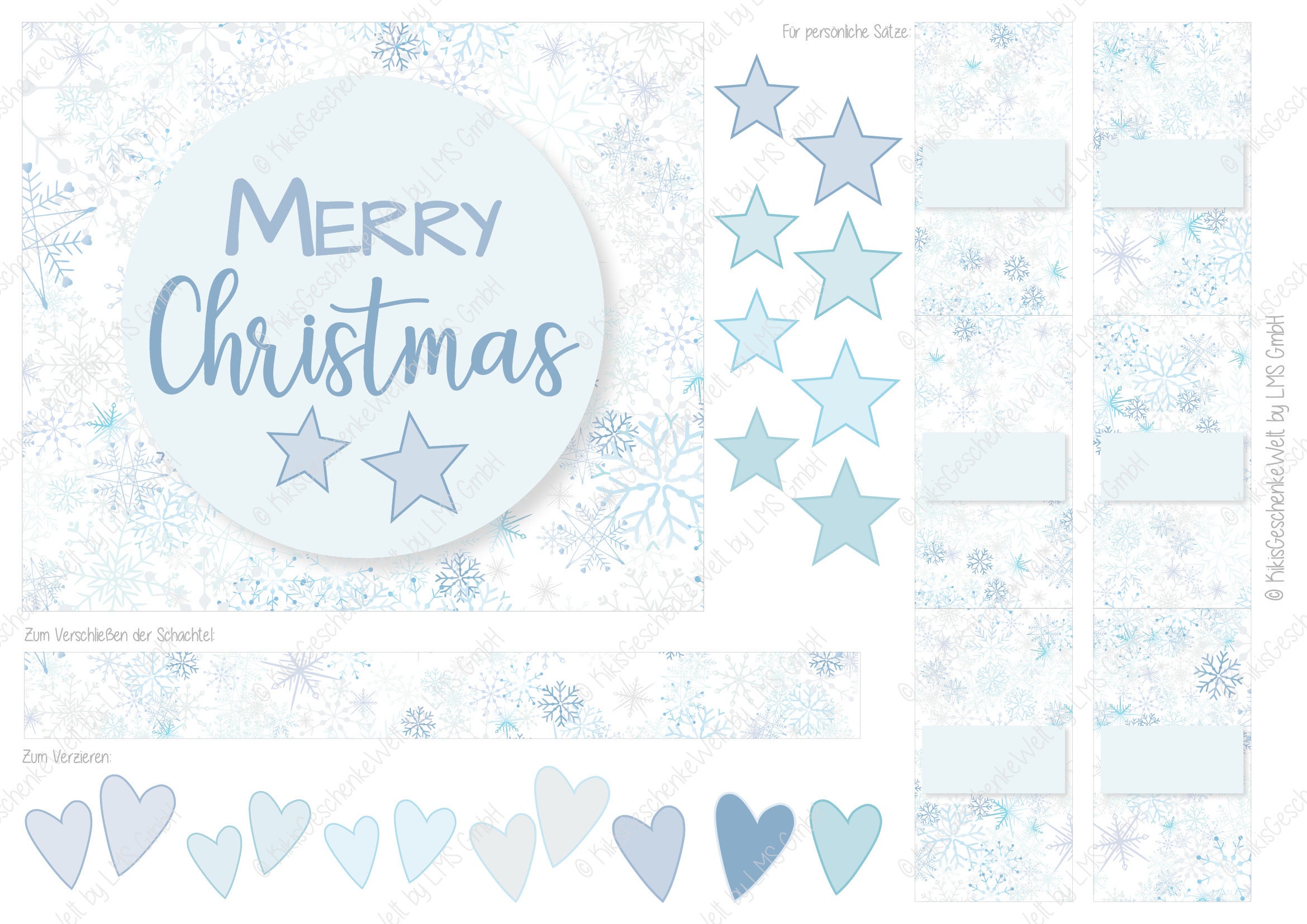 Merci Banderoles Christmas Edition for Download, Merci Gift Box ...