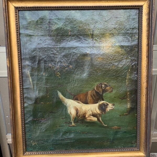 Hunting Dog Painting - Etsy