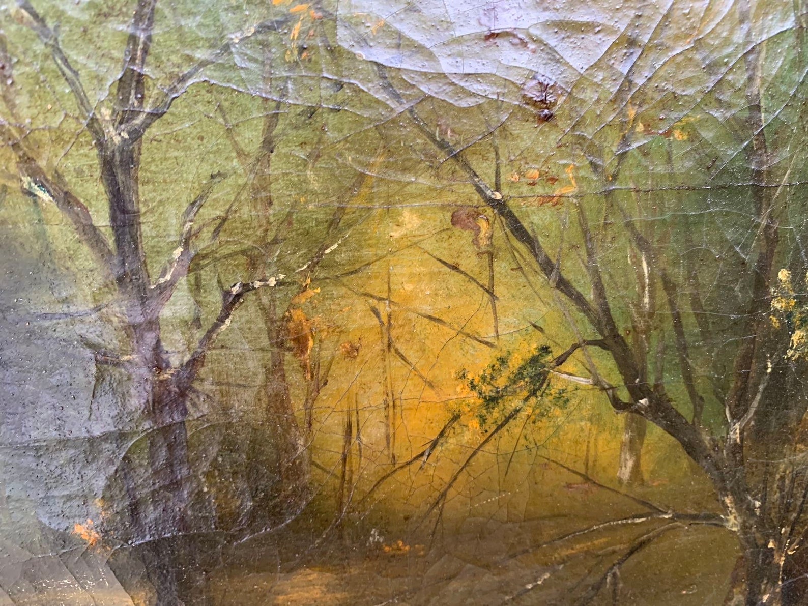 Old English Oil Painting on Canvas From 1800 Hunting Dogs - Etsy