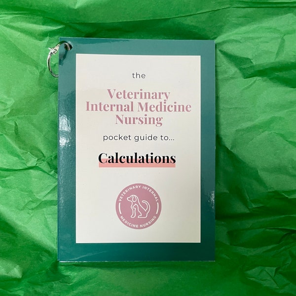 Vet Nurse Pocket Guide - Etsy